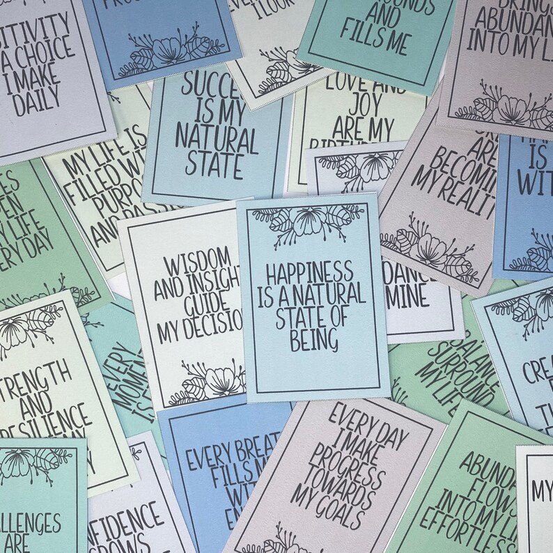 80 Self-love Affirmation Cards | Daily Gratitude (digital Download) - Etsy