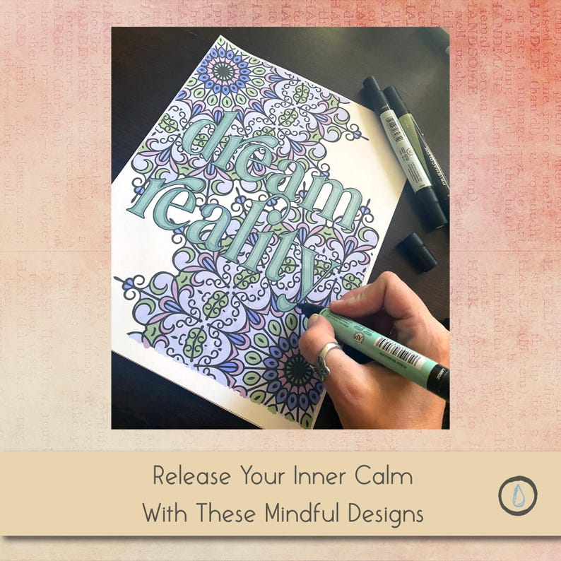 15 Printable Mindfulness Coloring Pages | A4 & US Letter | Mandala ...