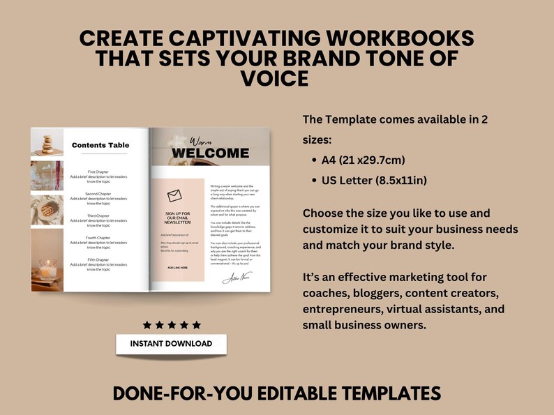 Modern Canva Workbook Template for Coaches, Course Workbook Canva ...