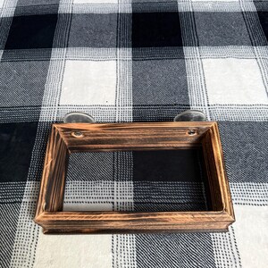 Handmade Window Bird/squirrel Feeder With A Torched Finish Waterproofed ...