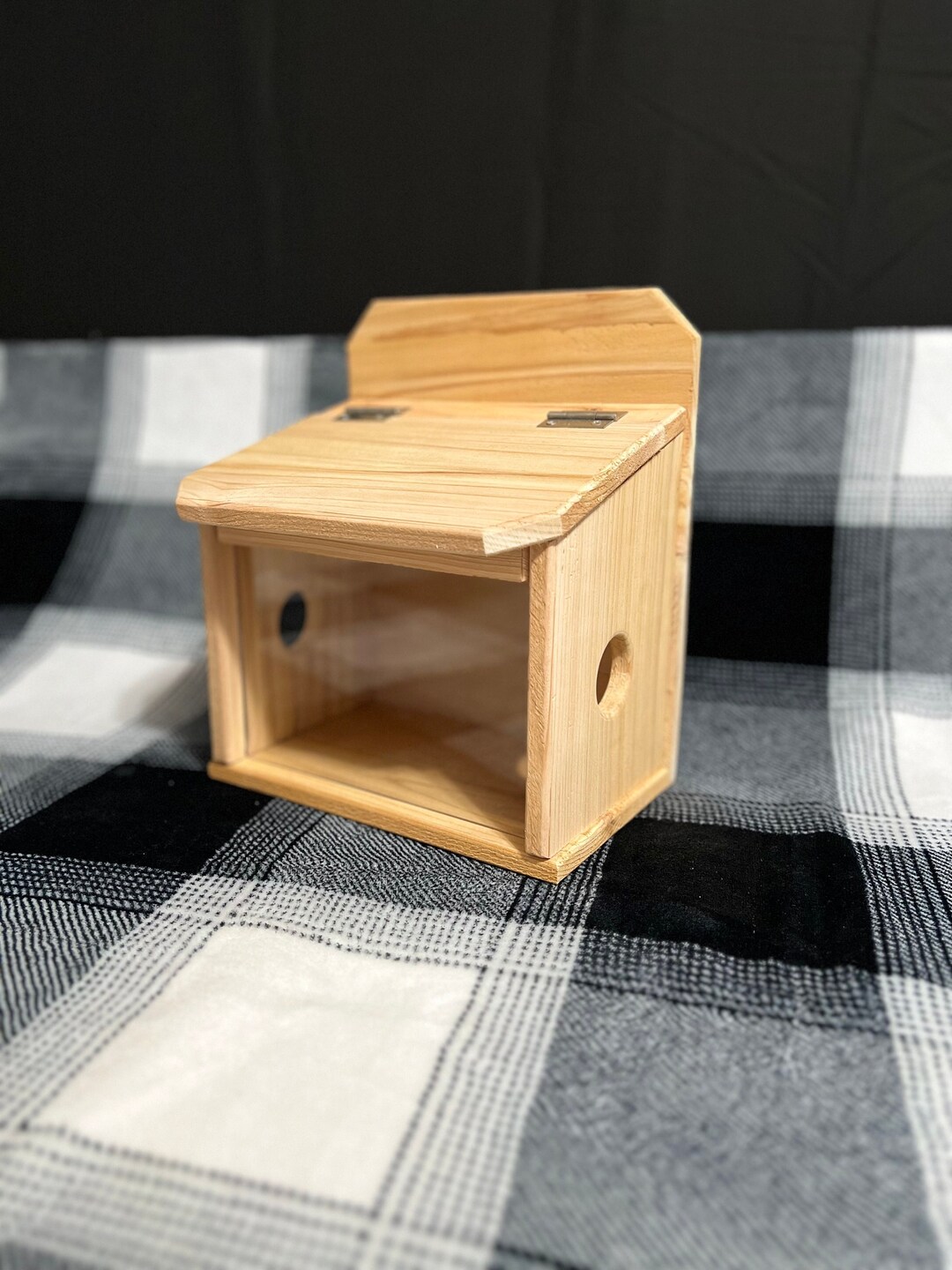 Large Cedar Chipmunk Dual Access Feeder - Etsy