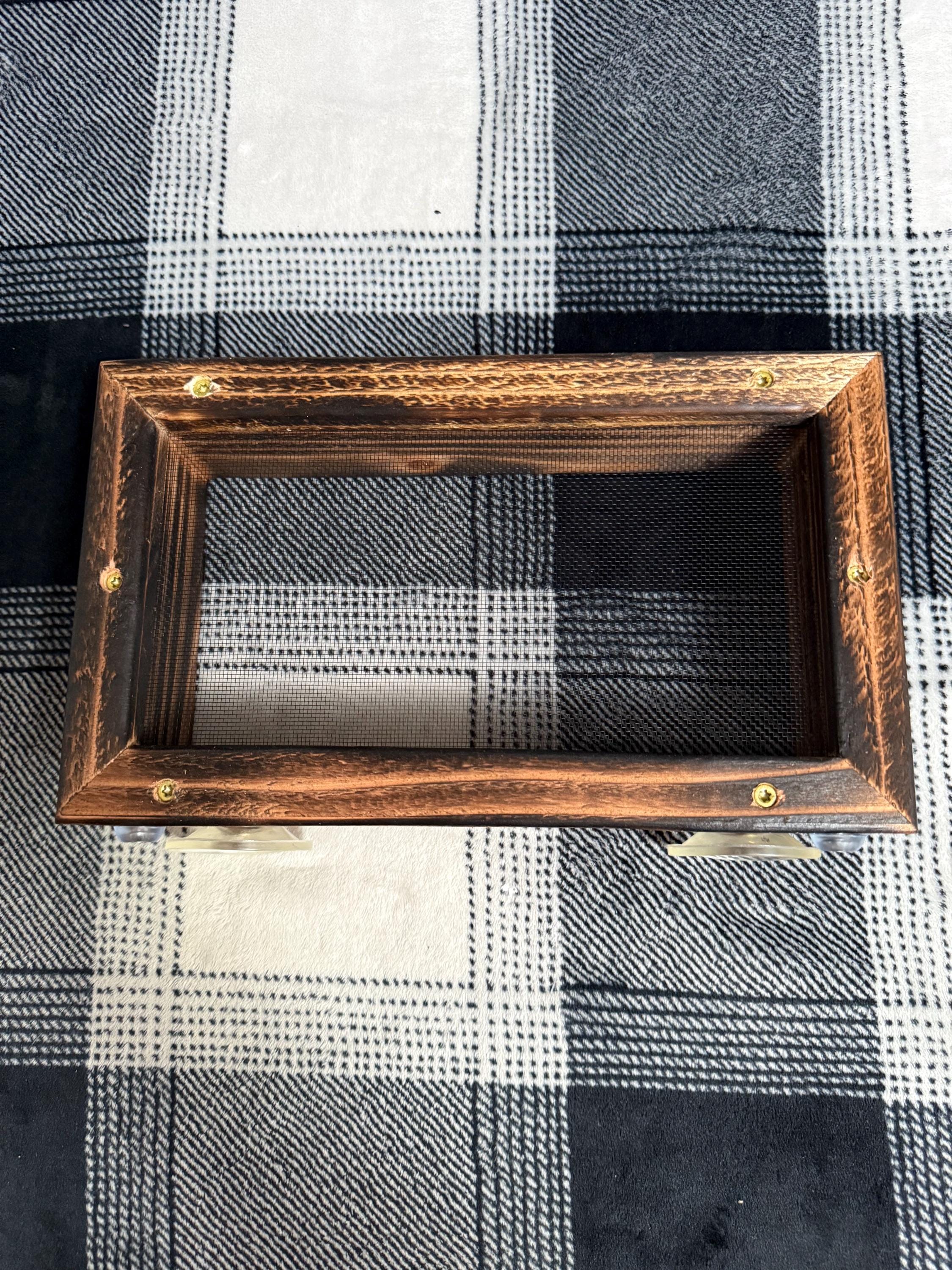 Handmade Window Bird/squirrel Feeder With A Torched Finish Waterproofed ...