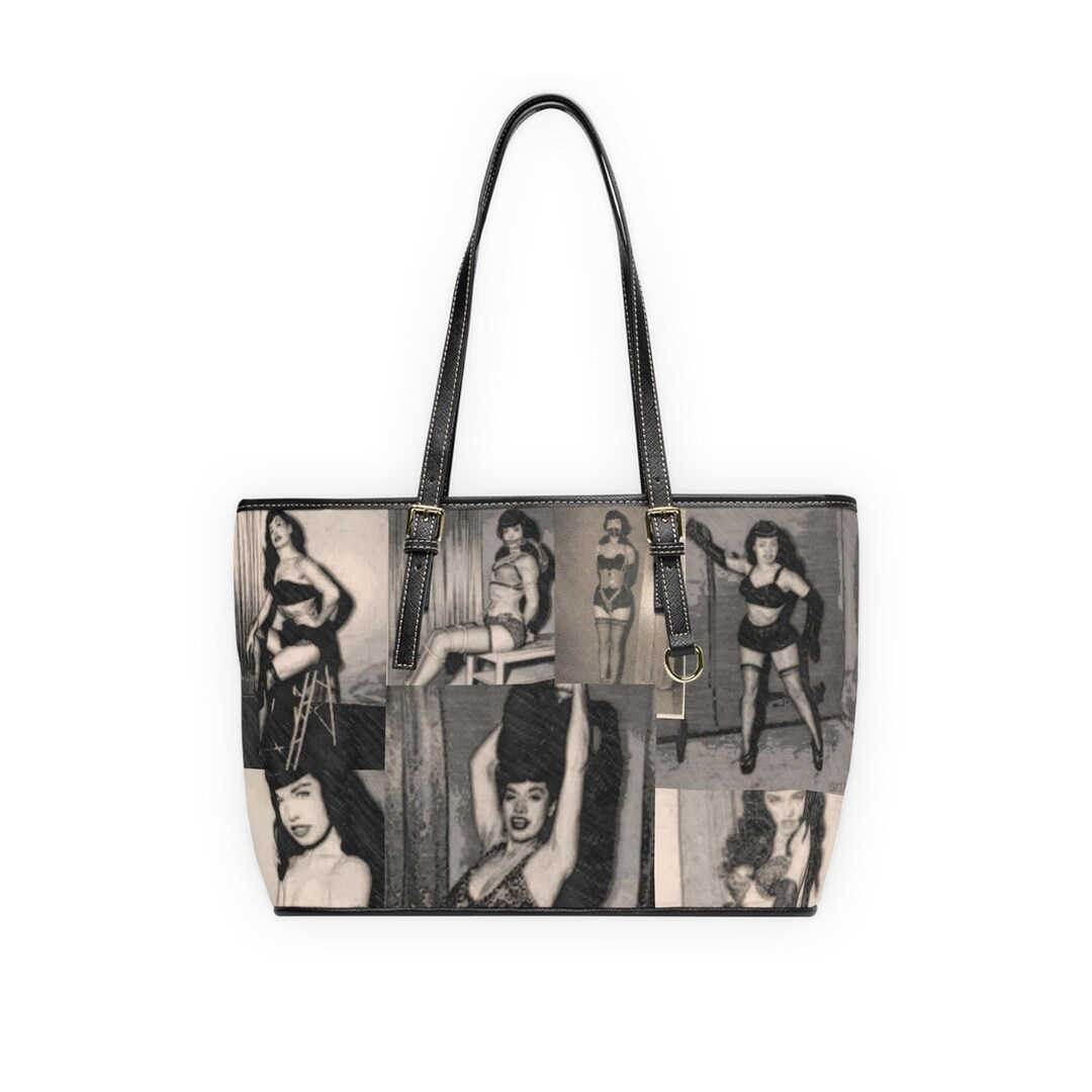 Bettie Page Pin up Girl Shoulder Bag, Vintage Leather Purse for Her ...