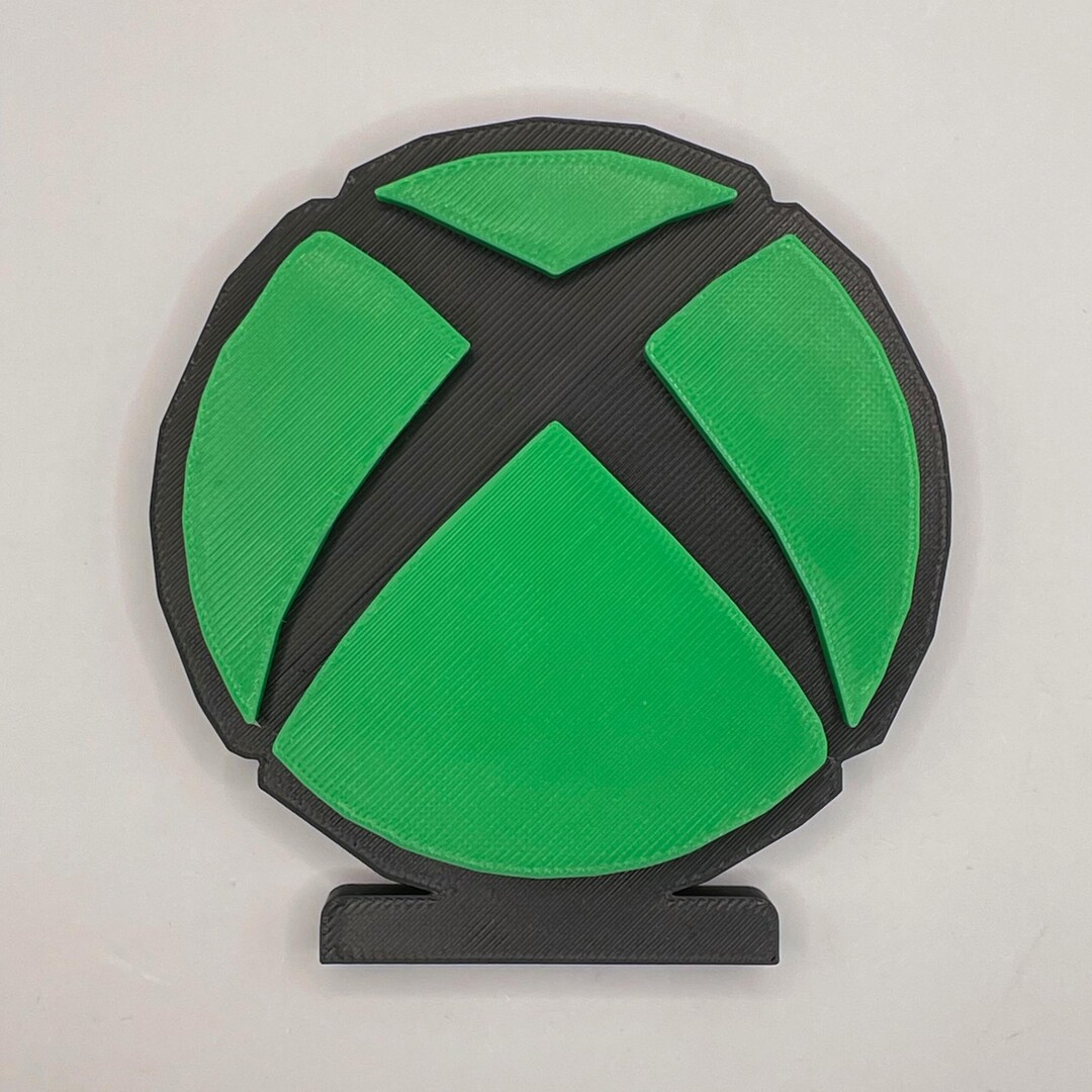 Xbox Logo Sign, 3D Printed Video Game Shelf / Desk Art, Display ...