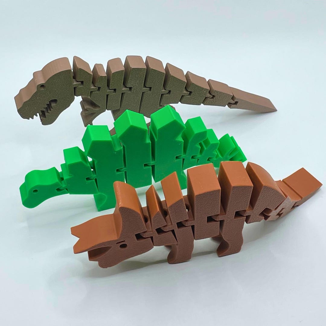 Dinosaur Flexi Fidget 3D Printed Toy Gift for Kids - Etsy UK
