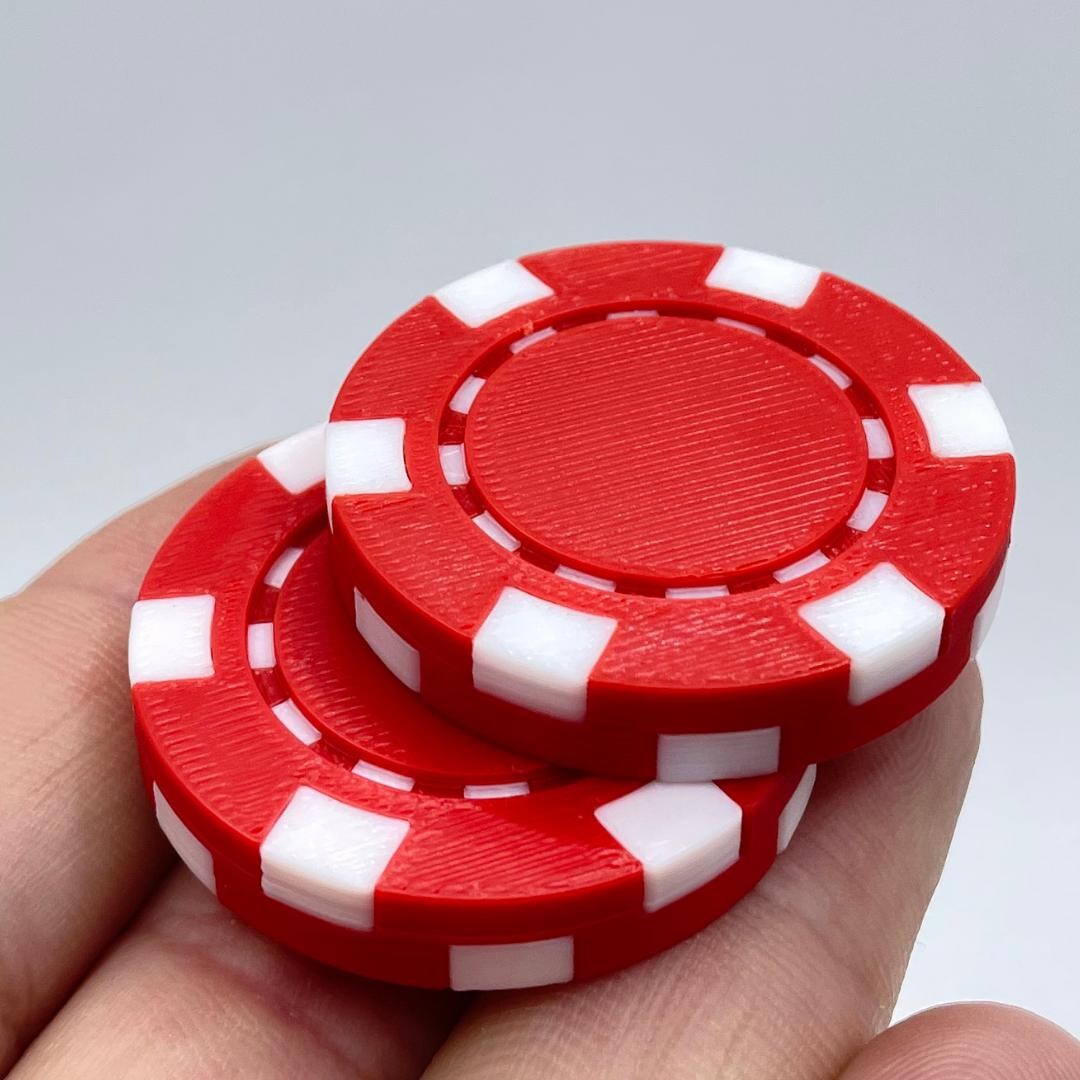 Fidget Poker Chip Magnetic Slider 3D Printed Fidget Toy Gift - Etsy