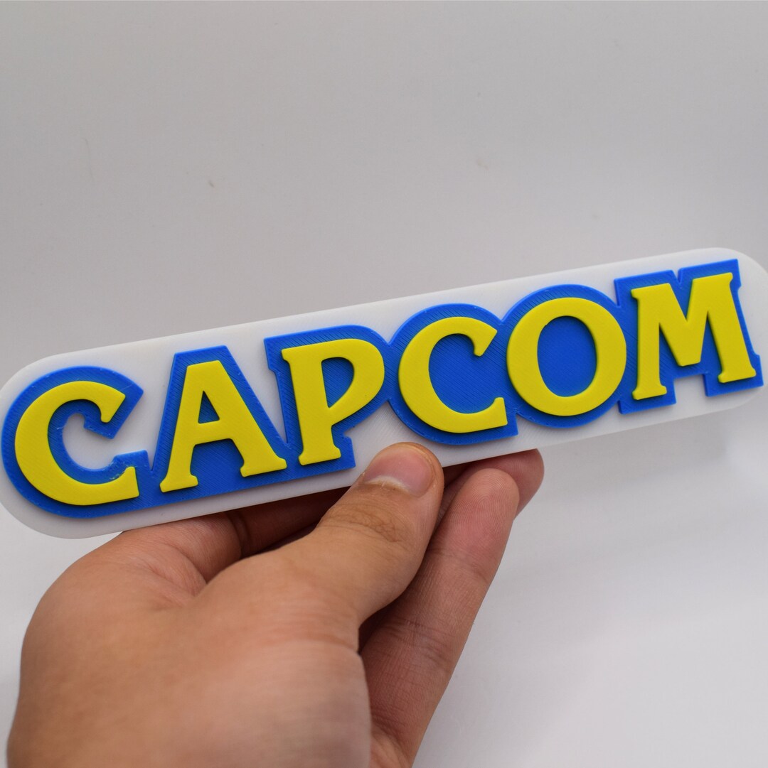 Capcom Logo Sign, 3D Printed Video Game Shelf / Desk Art, Display ...