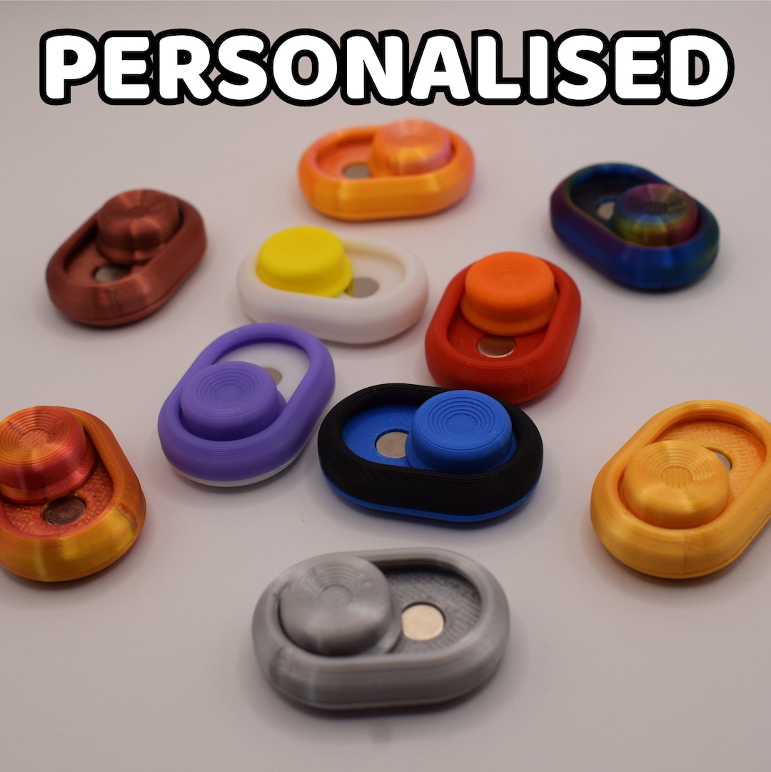 Personalized Magnetic Thumb Slider: 3D Printed Fidget Toy - Etsy UK