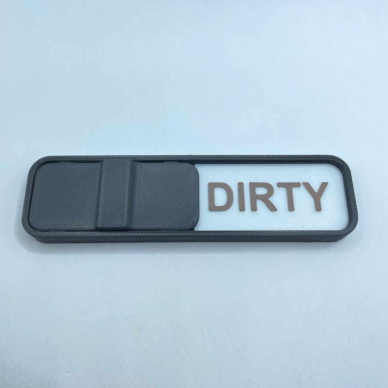 3D Printed Dishwasher Clean Dirty Slider, Magnetic Indicator - Etsy