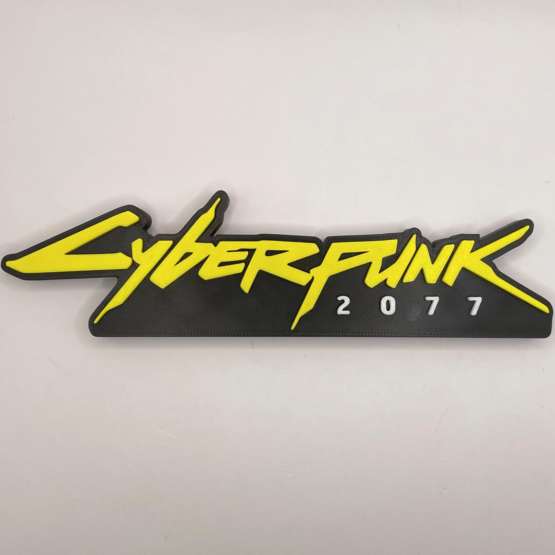 Cyberpunk 2077 Sign, 3D Printed Video Game Shelf / Desk Art, Display ...