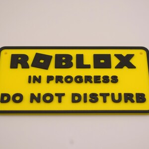Roblox Do Not Disturb Sign, Roblox Gamer Sign, 3D Printed Door Sign ...