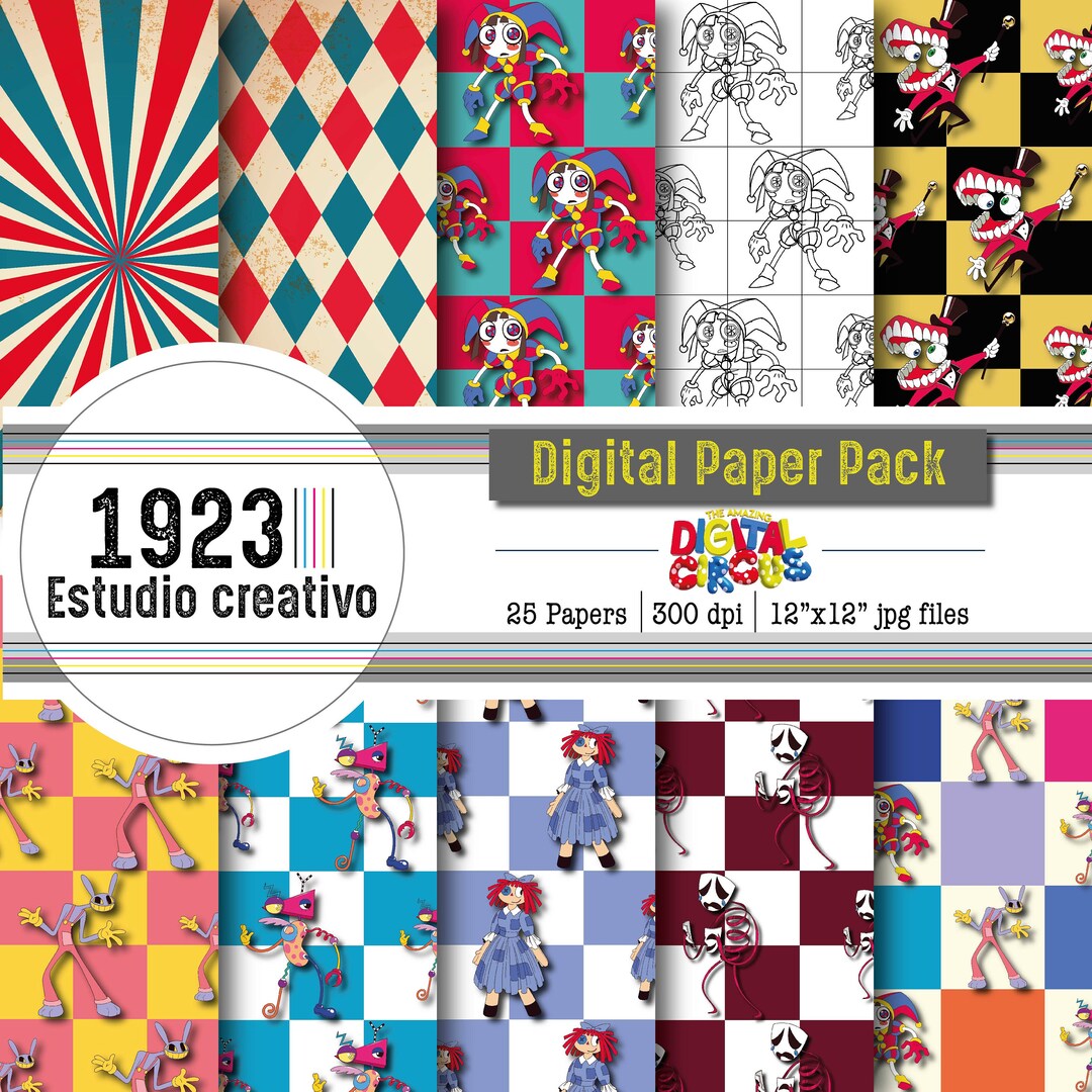 Digital Paper Amazing Digital Circus, Circus, Background, Background ...