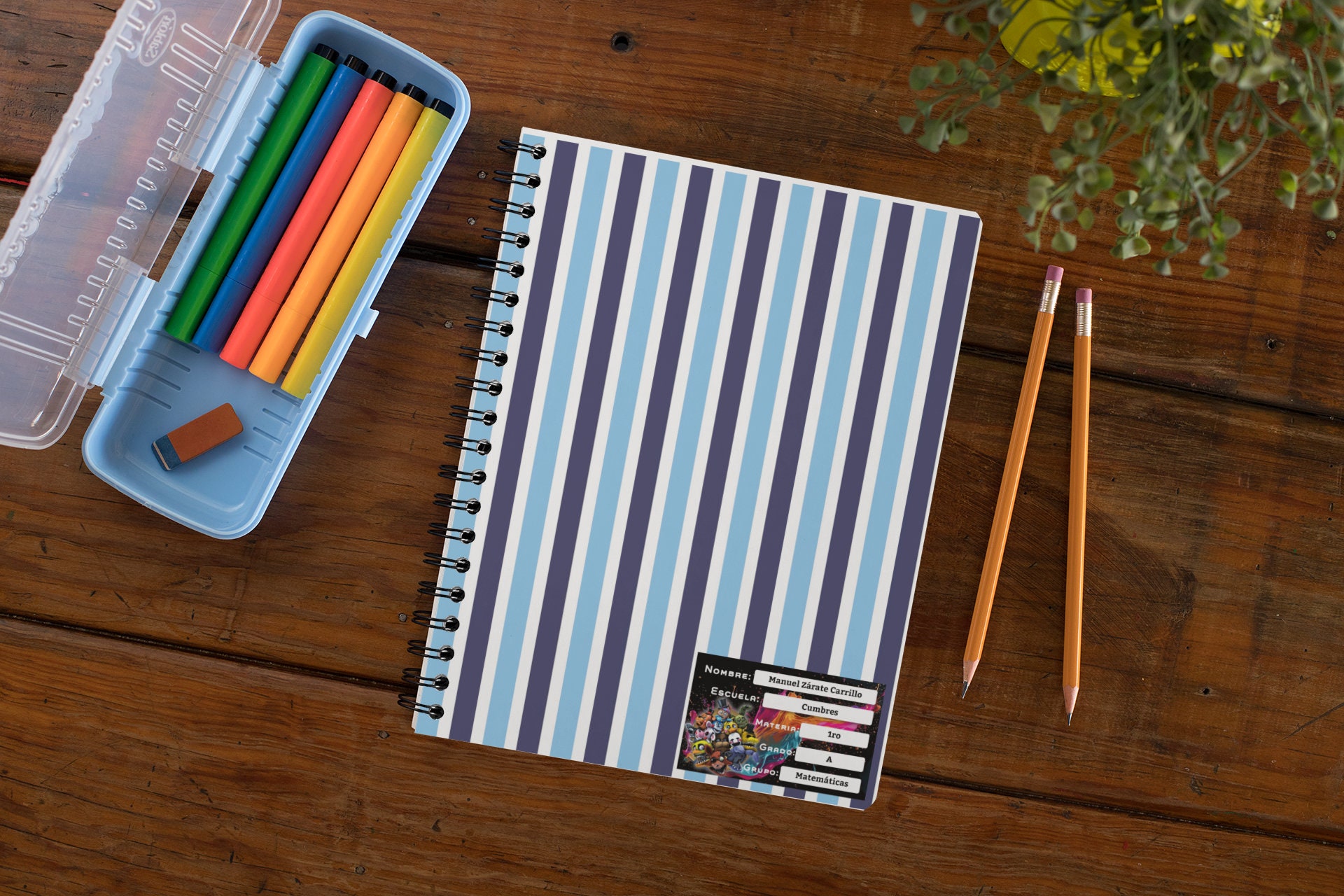 Etiquetas escolares imprimibles Five Nights at Freddy's, etiquetas para ...