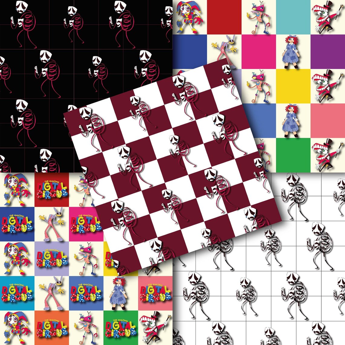Digital Paper Amazing Digital Circus, Circus, Background, Background ...