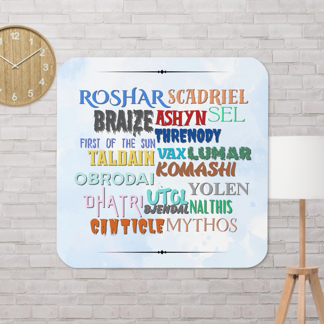 Cosmere Planets - Cork-back Coaster - Stormlight, Mistborn, Warbreaker ...