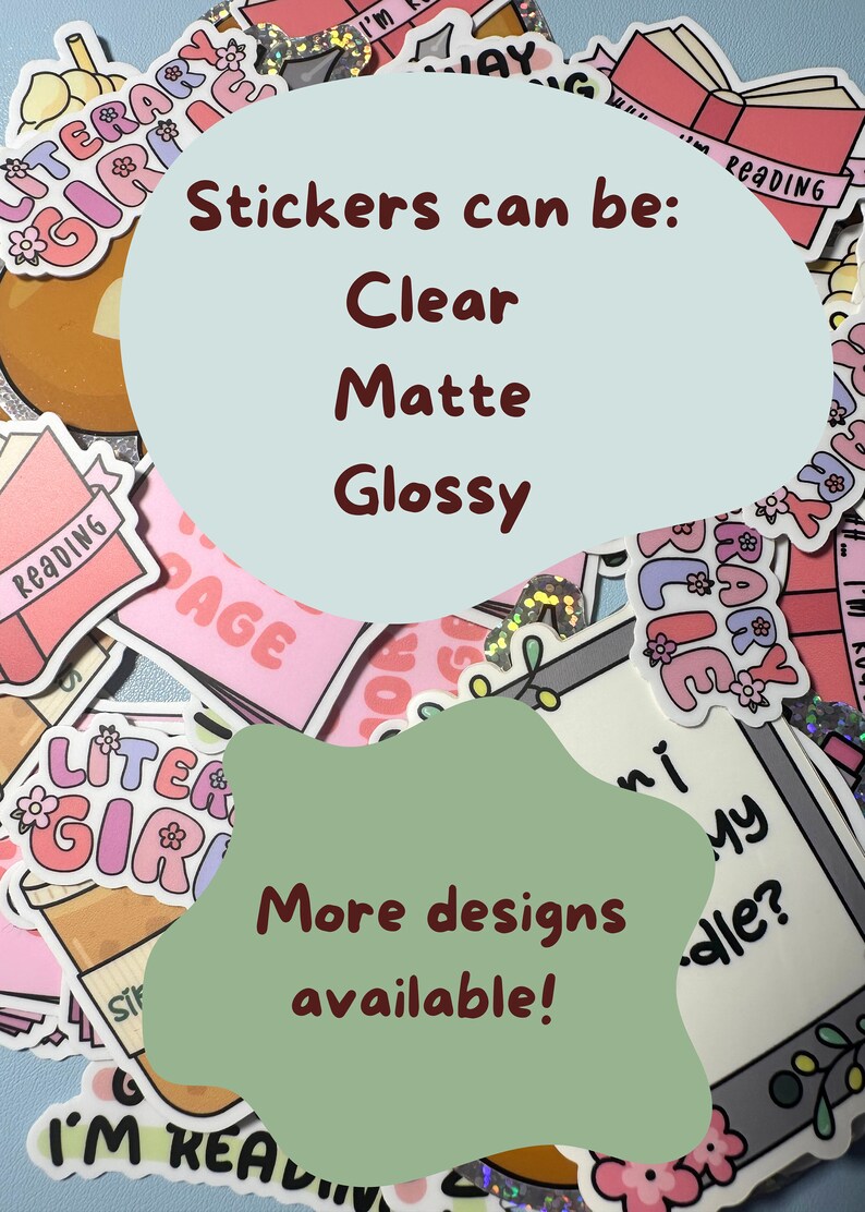 Iced Coffee Girlie Sticker, Gift for Coffee Lovers, Kindle Sticker ...