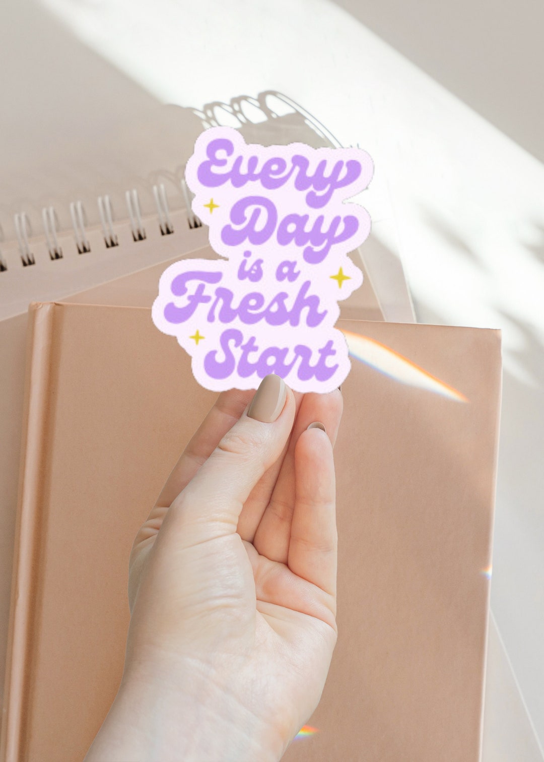 Every Day is a Fresh Start Sticker, Mental Health Awareness, Kindle ...