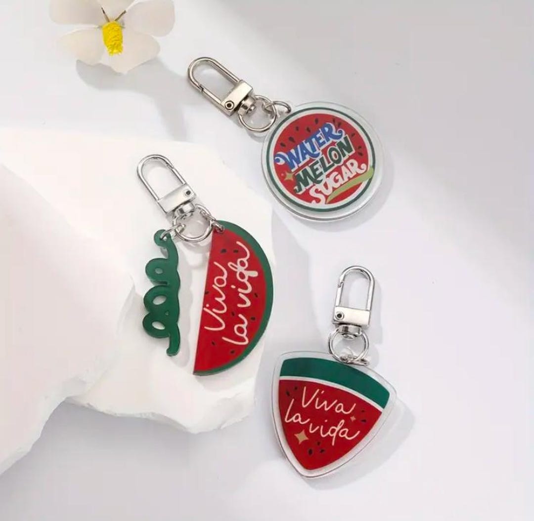 Twinkling Watermelon Inspired Keychains / Phone Charms - Etsy