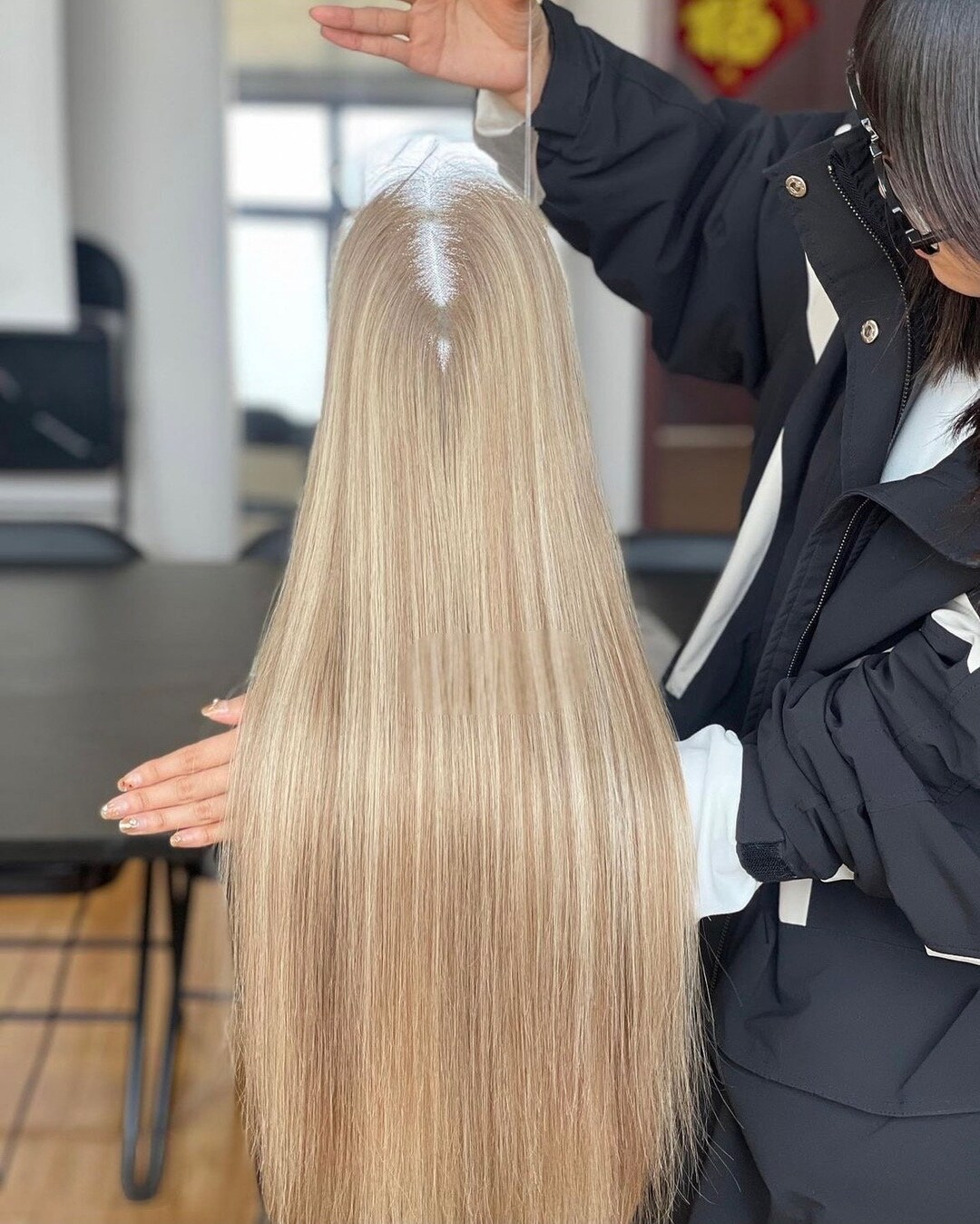 Handmade Straight Mixed Blonde Full Lace Frontal 8x8 Inches Topper ...