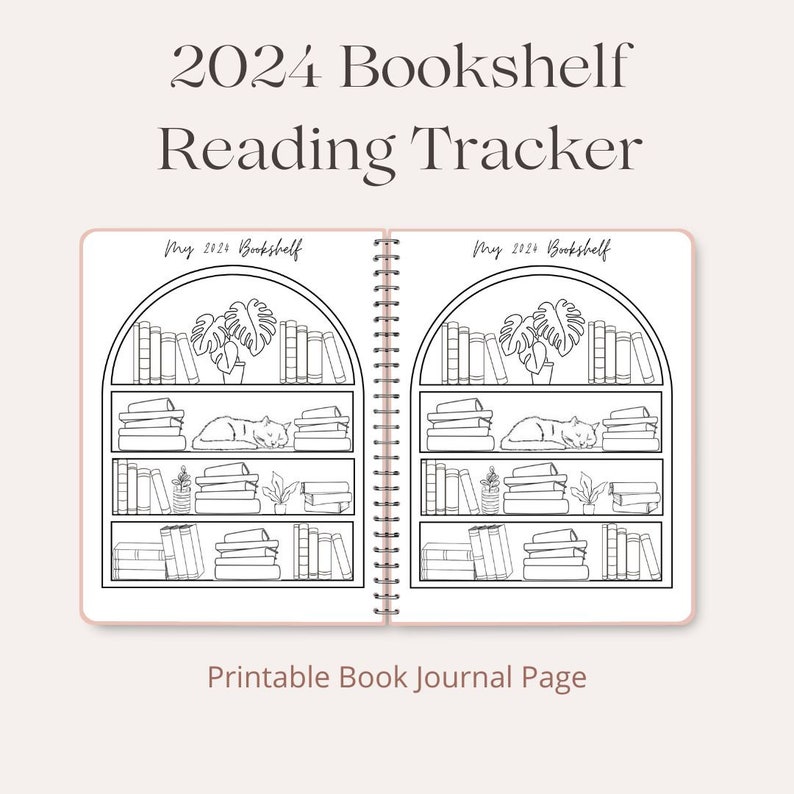 Printable Bookshelf Reading Tracker/reading Log PDF - Etsy