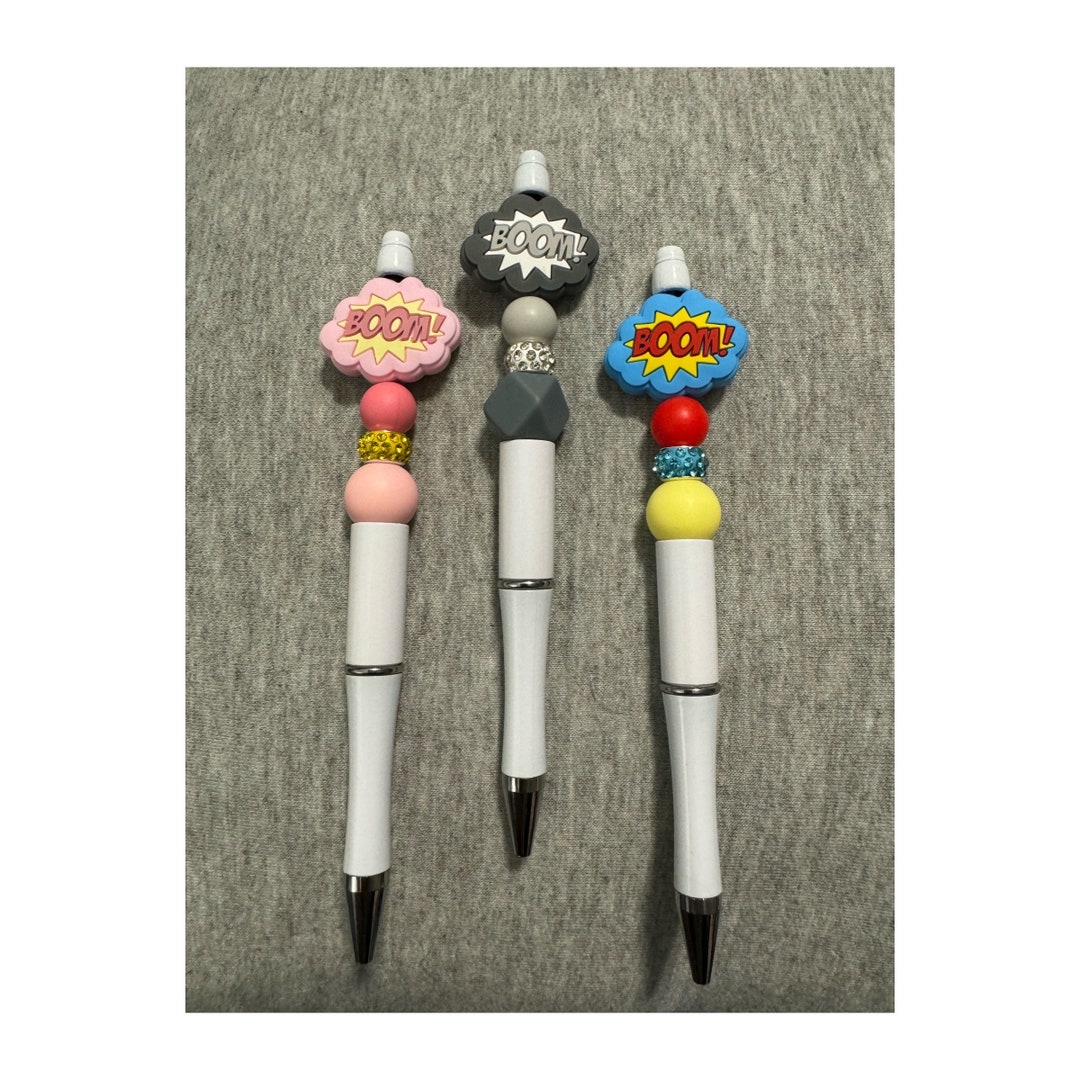 Custom Beaded Comic Book Pen - Etsy