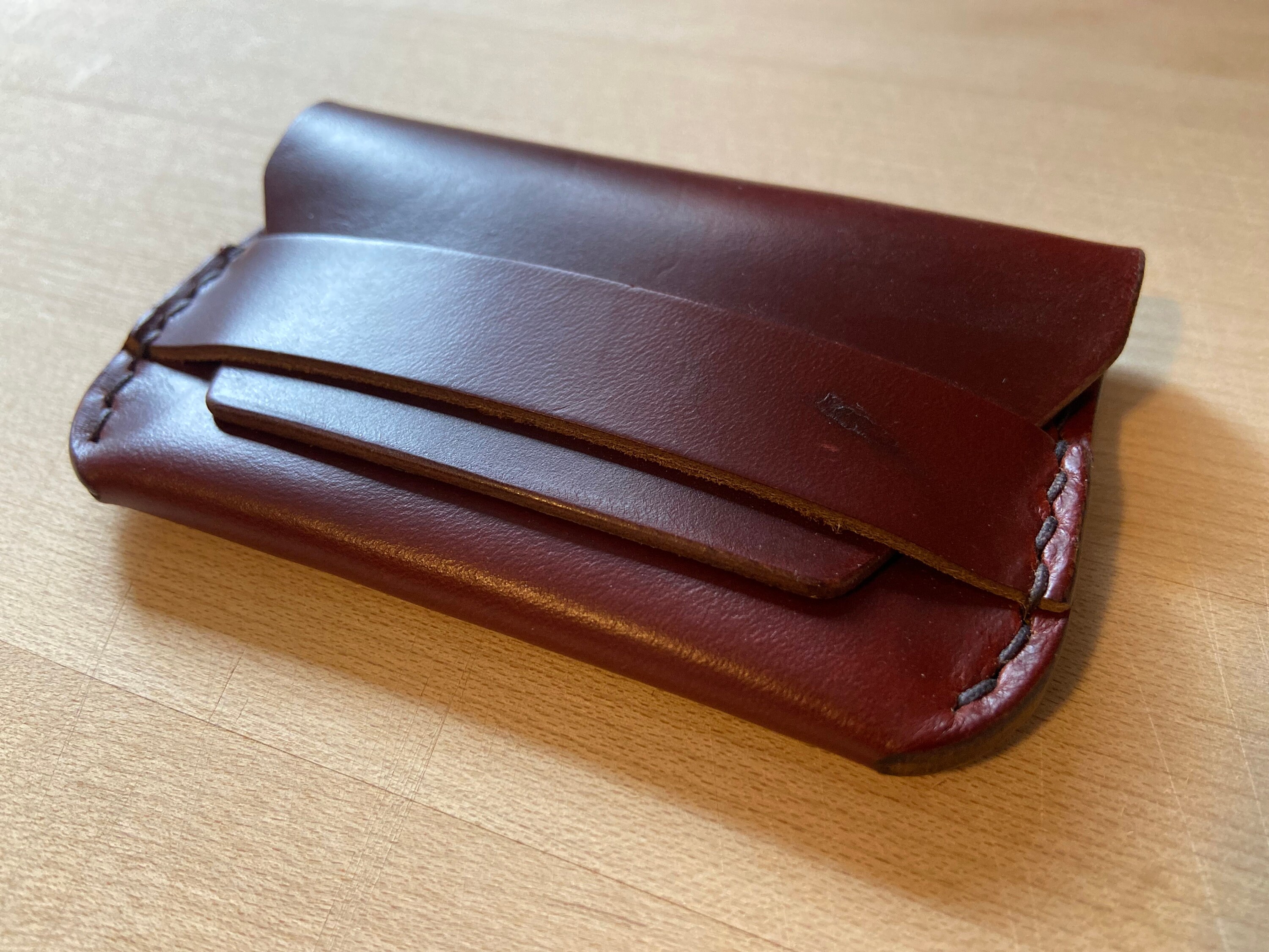 Horween Chromexcel Flap Card Wallet - Etsy