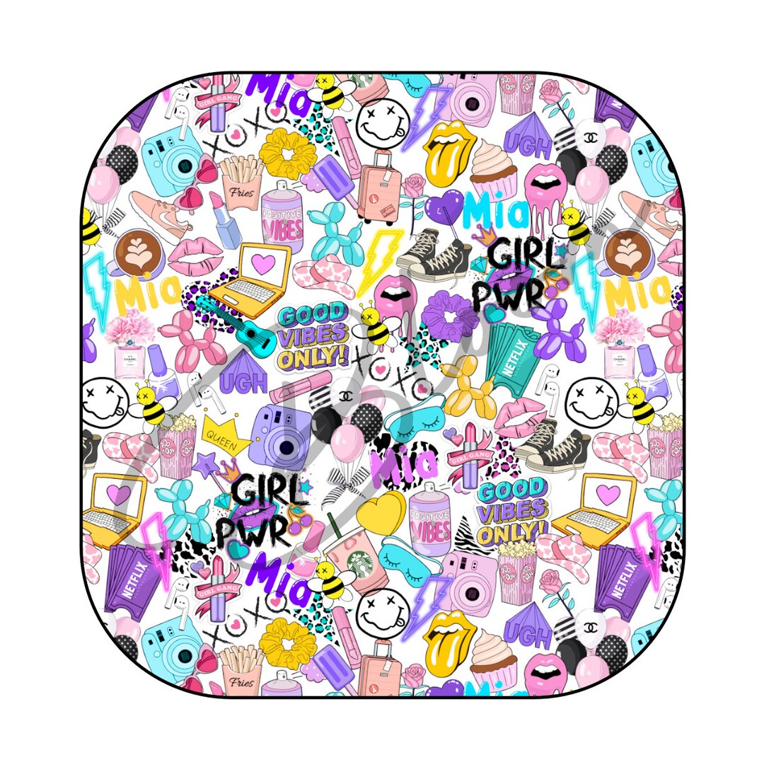 Girl Power Fabric, Preppy Fabric, Personalized Fabric, Girl Fabric ...