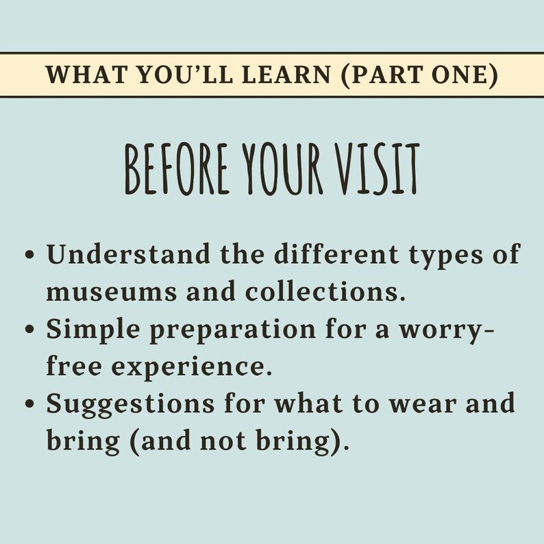 The Art Museum Adventure Guide Handbook for Art Museum Newbies - Etsy