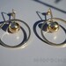 Foucault Pendulum Earrings, Mobile Loops in 18k Gold Plated, XL Jewelry ...