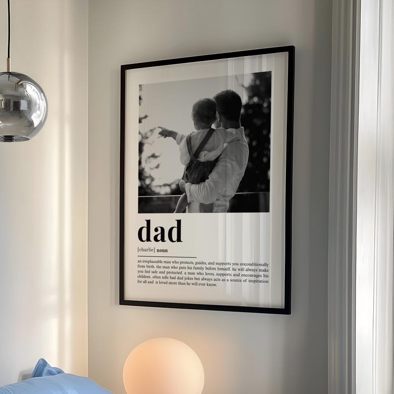 New Dad Gifts, PERSONALIZED DAD DEFINITION Print, Personalized Father's ...