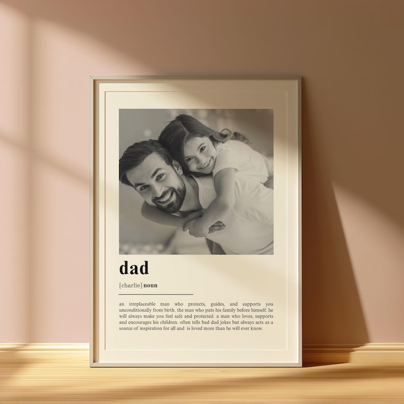 New Dad Gifts, PERSONALIZED DAD DEFINITION Print, Personalized Father's ...