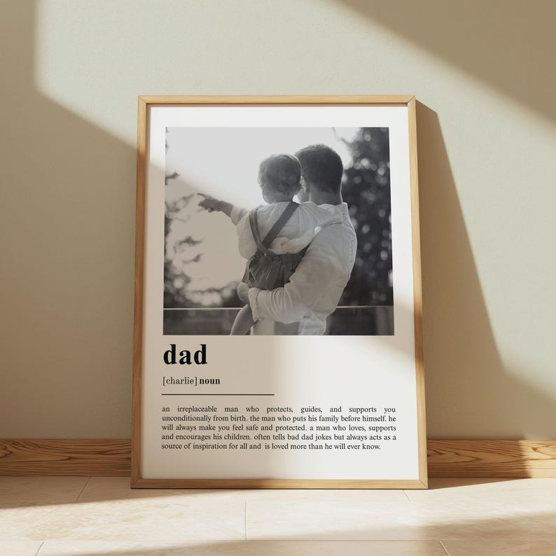 New Dad Gifts, PERSONALIZED DAD DEFINITION Print, Personalized Father's ...