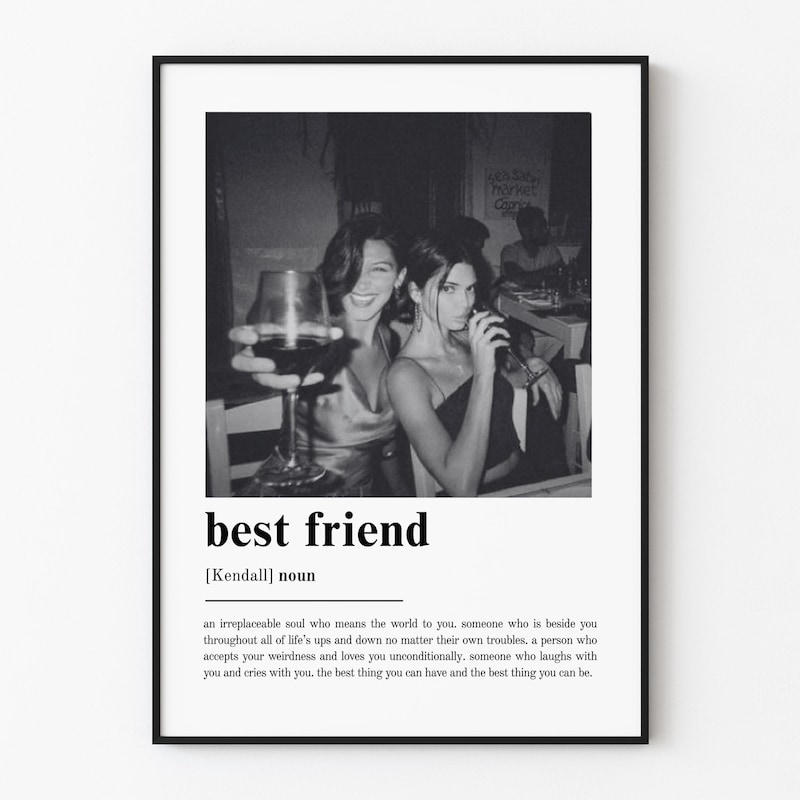 Definition of Best Friend Poster - Etsy
