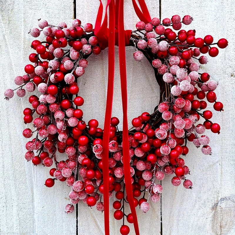 Red Berries Wreath - Etsy