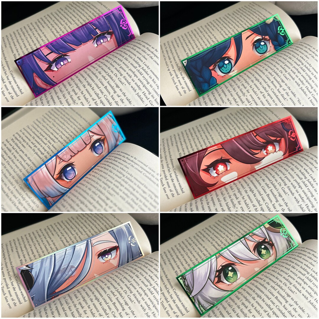 Genshin Impact Bookmarks - Etsy