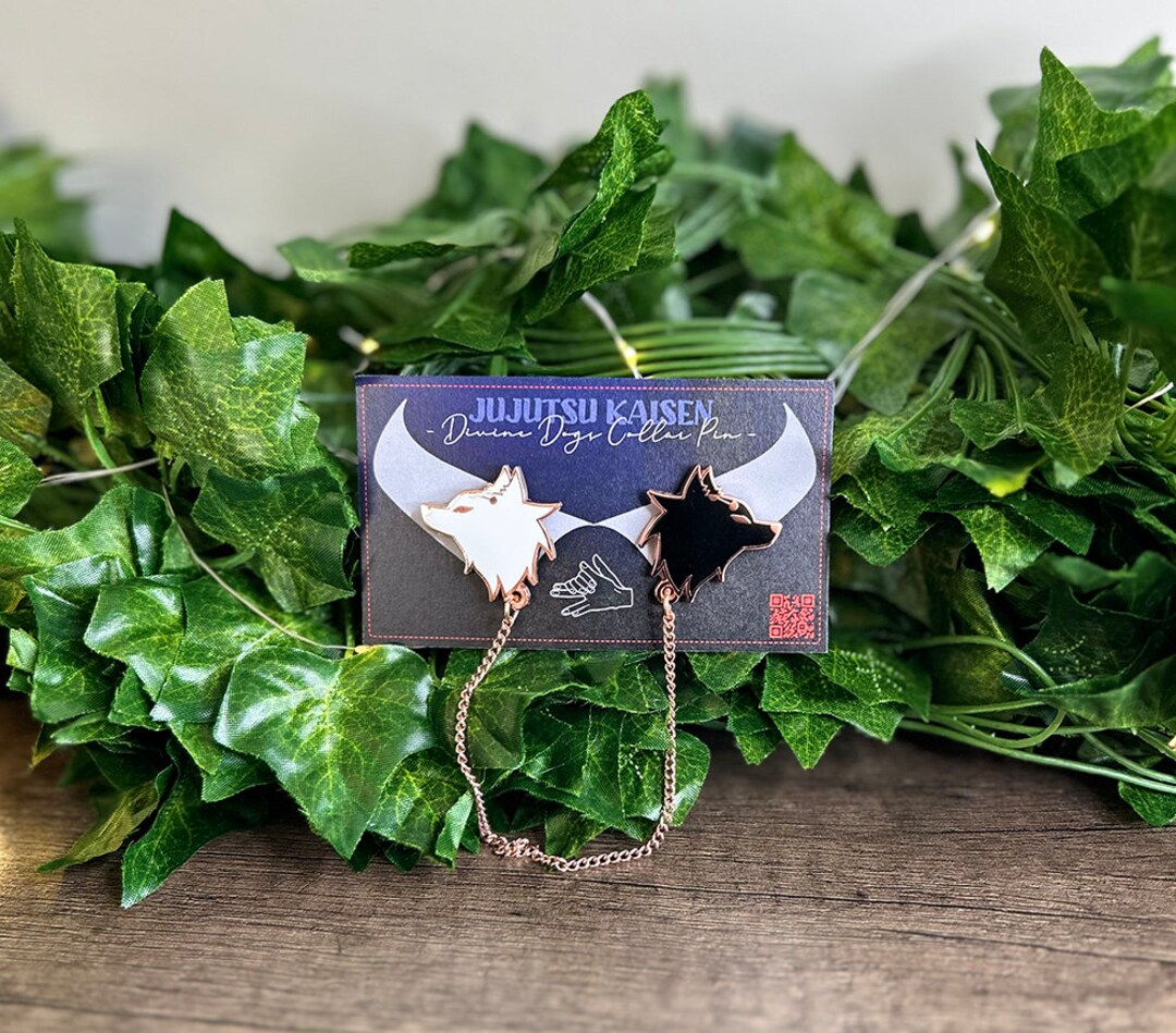 JJK Fushiguro Megumi Divine Dogs Collar Chained Enamel Pin - Etsy