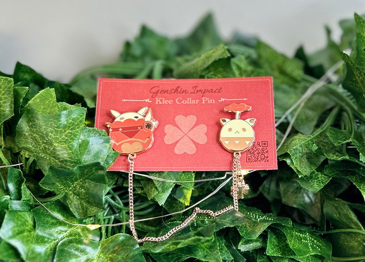 Genshin Impact Klee Jumpy Dumpty Collar Chained Pins - Etsy