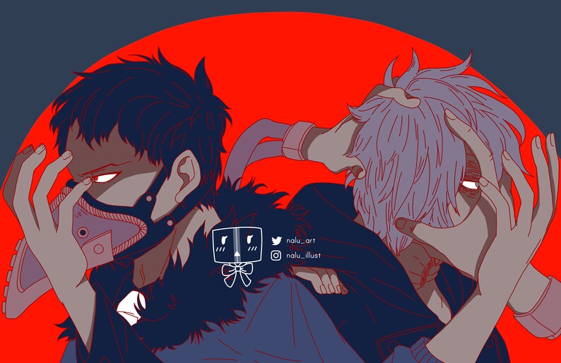 MHA Shigaraki & Overhaul Print - Etsy