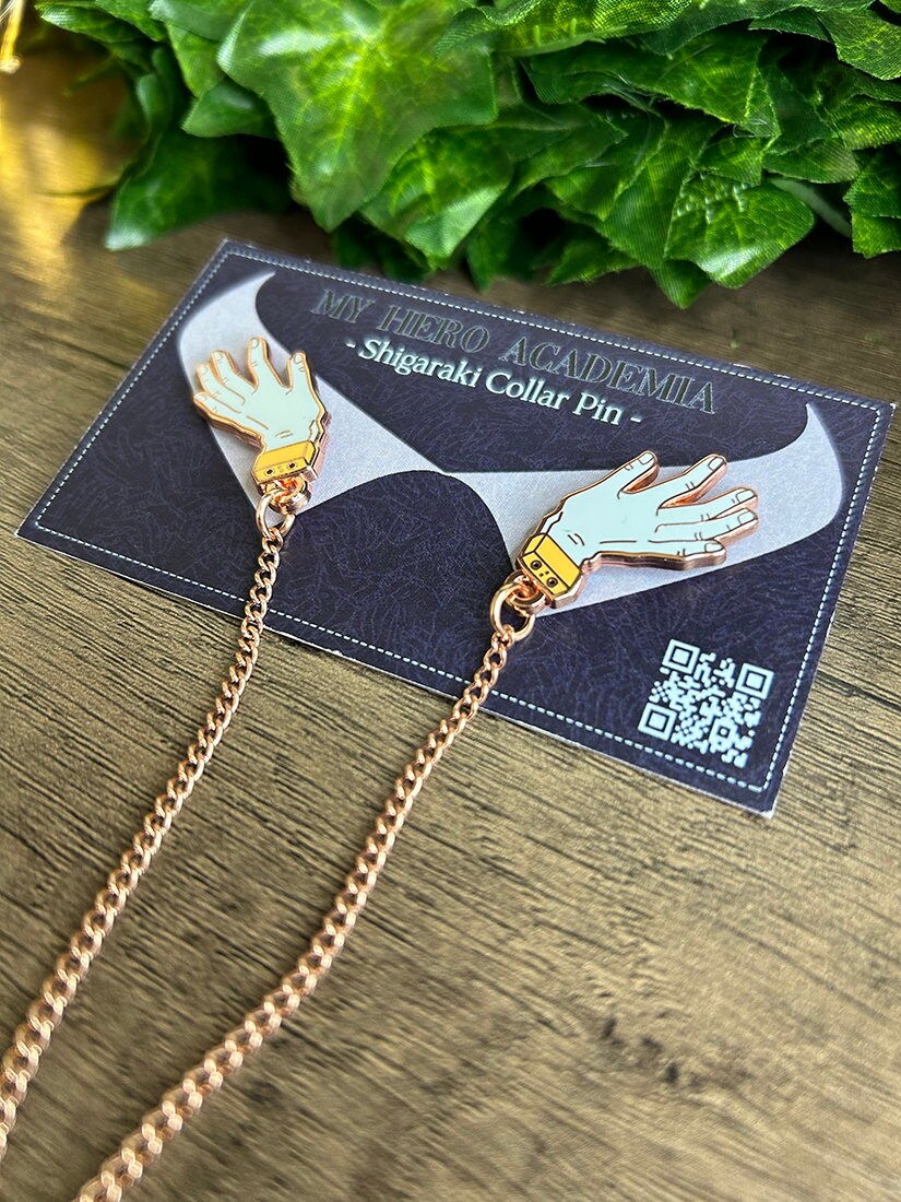 BNHA Inspired Villain Hands Collar Chained Enamel Pin - Etsy