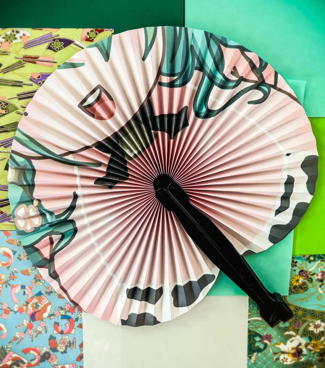 Hololive Handheld Foldable Fans - Etsy