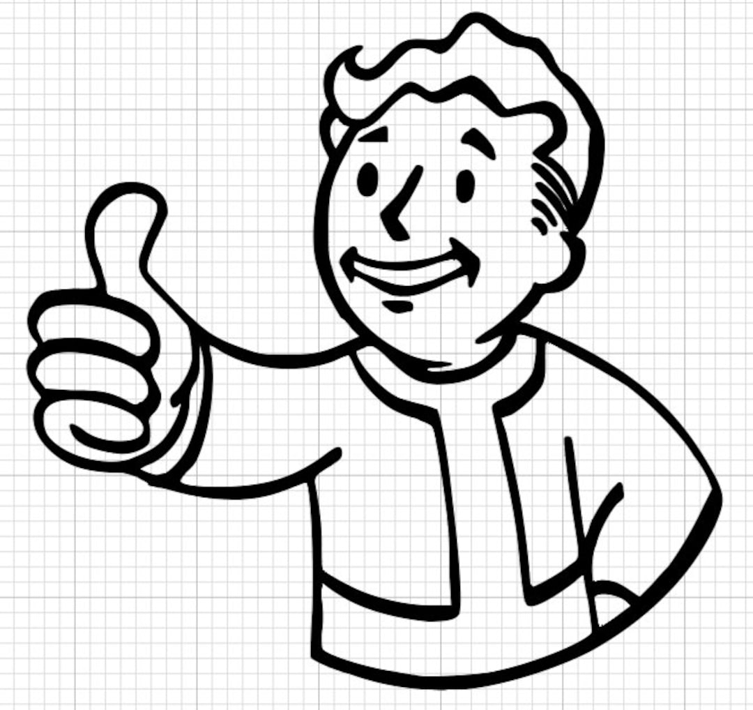 Vault Boy Fallout Permanent Vinyl Stickers, Decal Sticker - Etsy UK