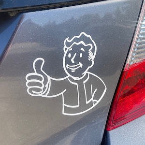 Vault Boy Fallout Permanent Vinyl Stickers, Decal Sticker - Etsy UK