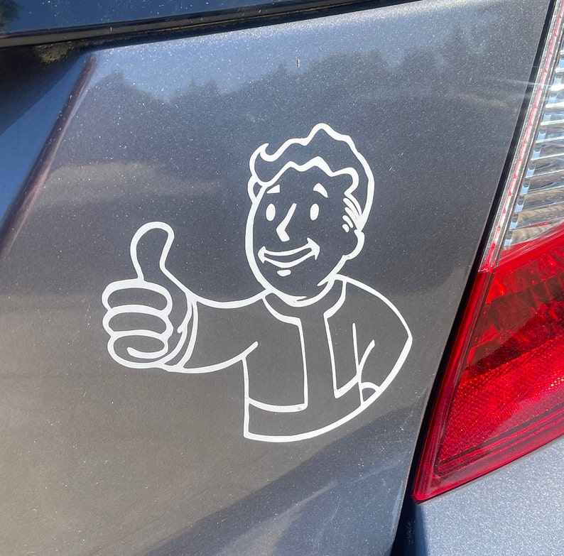 Vault Boy Fallout Permanent Vinyl Stickers, Decal Sticker - Etsy UK