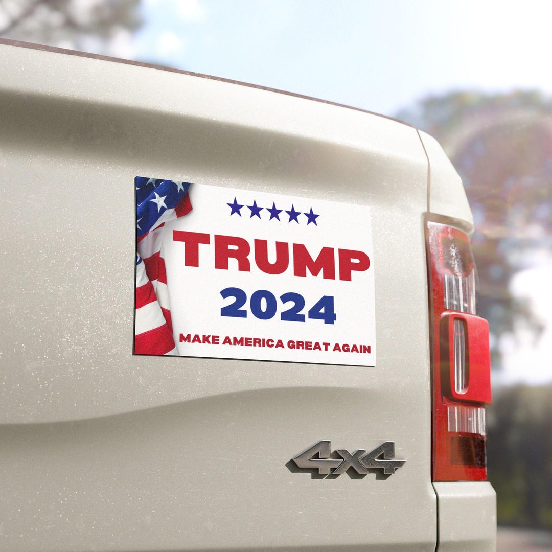 President Donald Trump 2024 Bumper Sticker, 2024 Election, America ...
