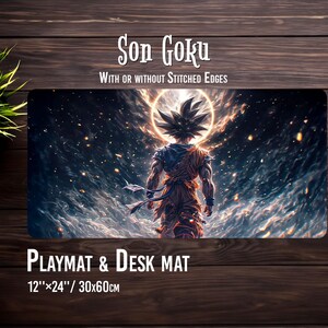 Son Goku Dragon Ball Large Desk Mat Protector With or Without Stitched ...