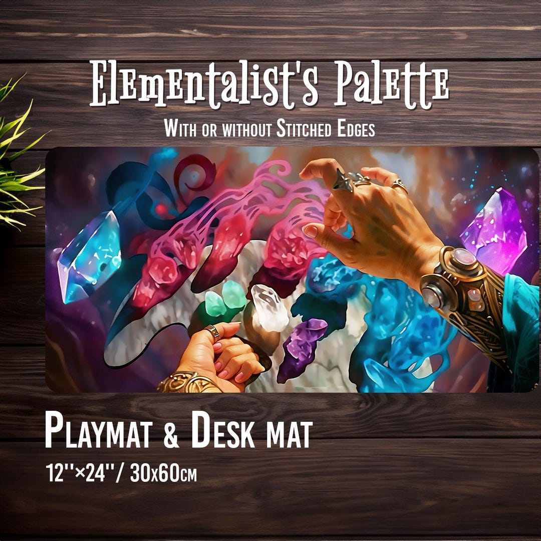 Elementalist's Palette - Magic the Gathering - Desk Mat Protector With ...