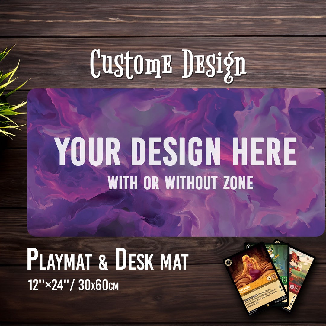 Custome Design Playmat With or Without Zone - Lorcana TCG Card - Desk ...