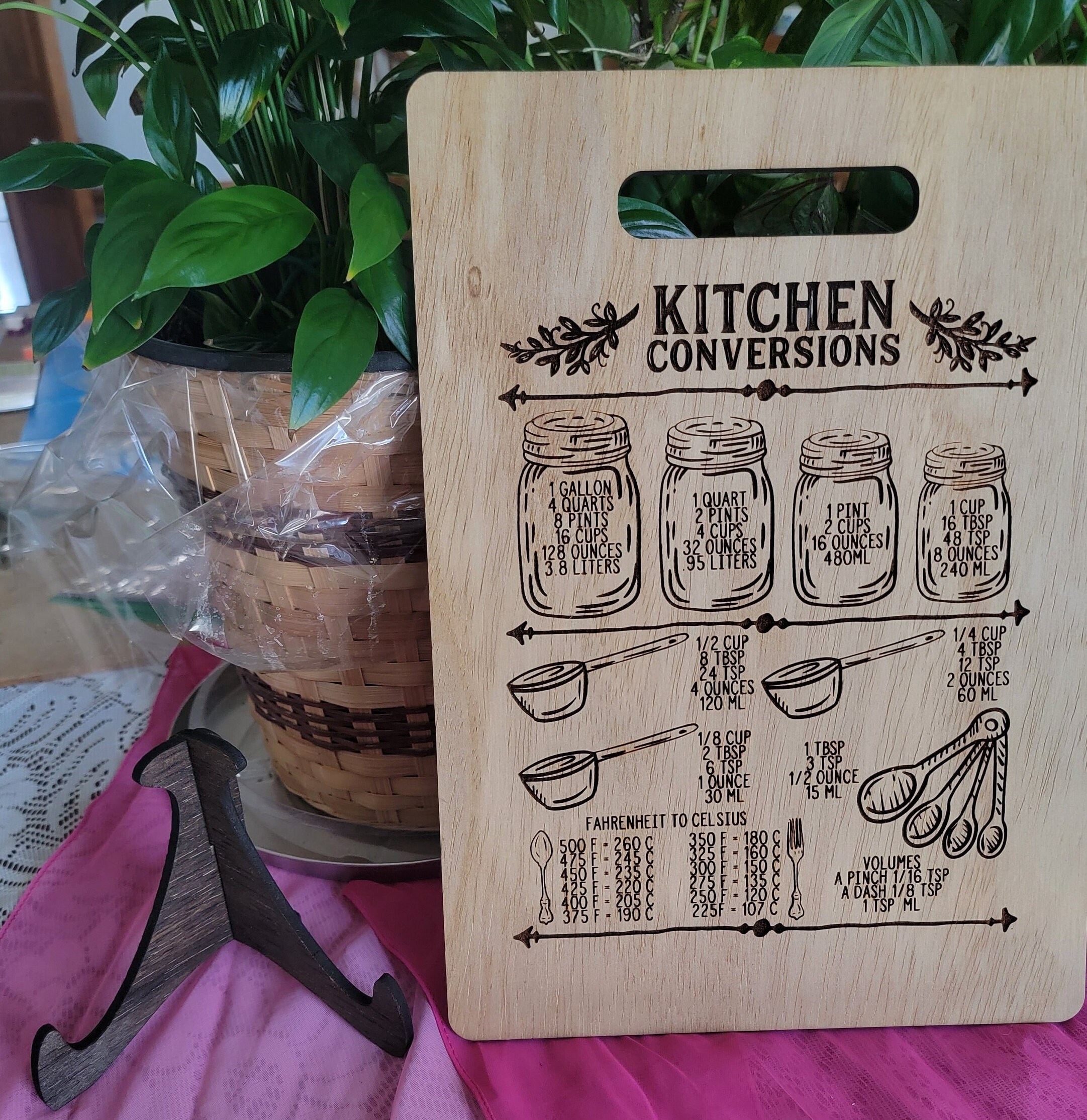 Kitchen - Wooden Kitchen Conversions Chart That is Laser Cut and ...