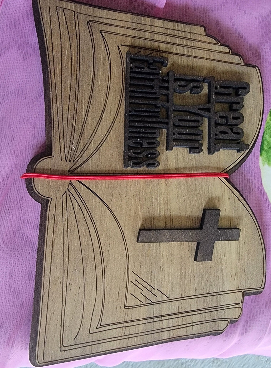 Memorial - Customizable Religious Wooden Laser Engraved Looking Open ...