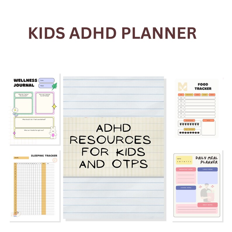 Adhd Planner for Kids Planner Printable Adhd Planner Adhd Student ...